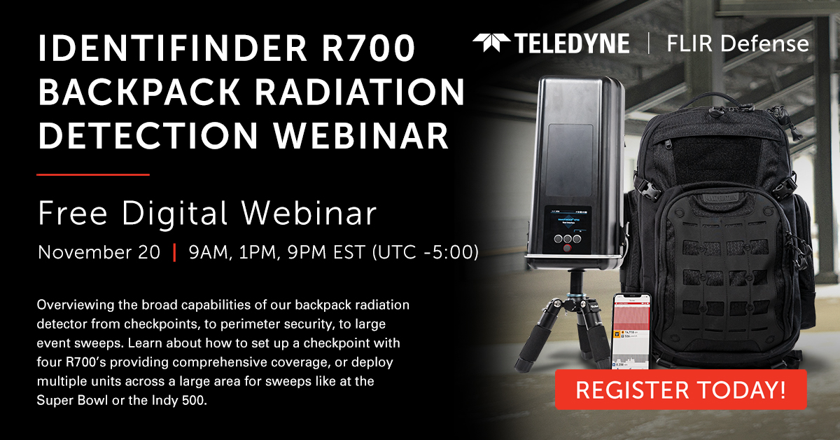 identiFINDER R700 November Webinars [Completed] | Defense.flir.com